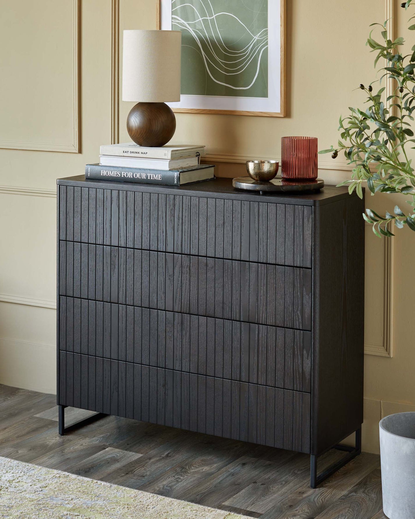 Toronto dark ash chest of drawers – Danetti