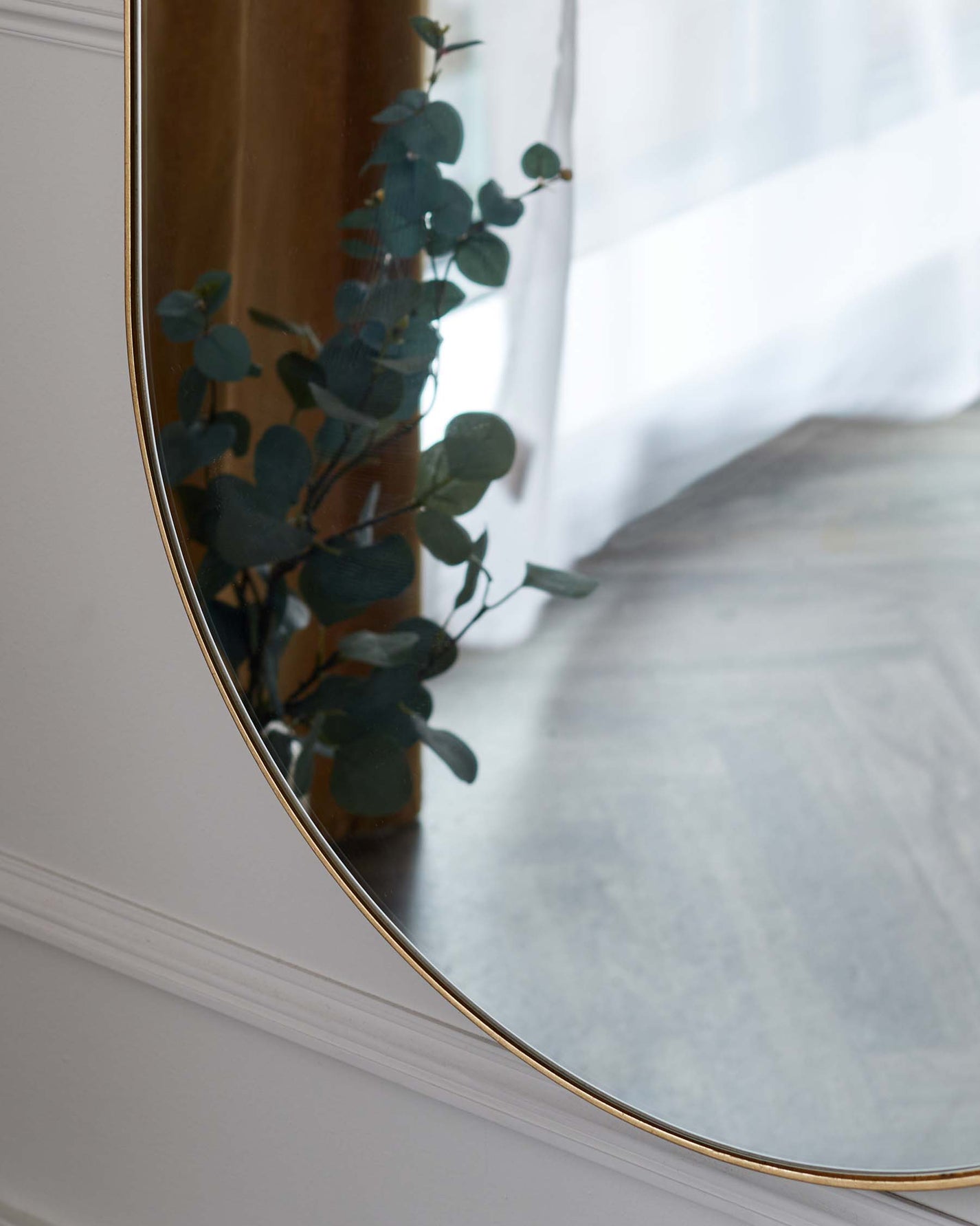 Alarik Large Full Length Wall Mirror Gold – Danetti