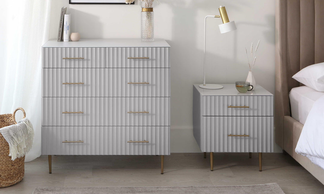 Albury light grey chest of drawers – Danetti