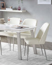 Assi White Gloss Extending 6 to 8 Seater Dining Table by Danetti