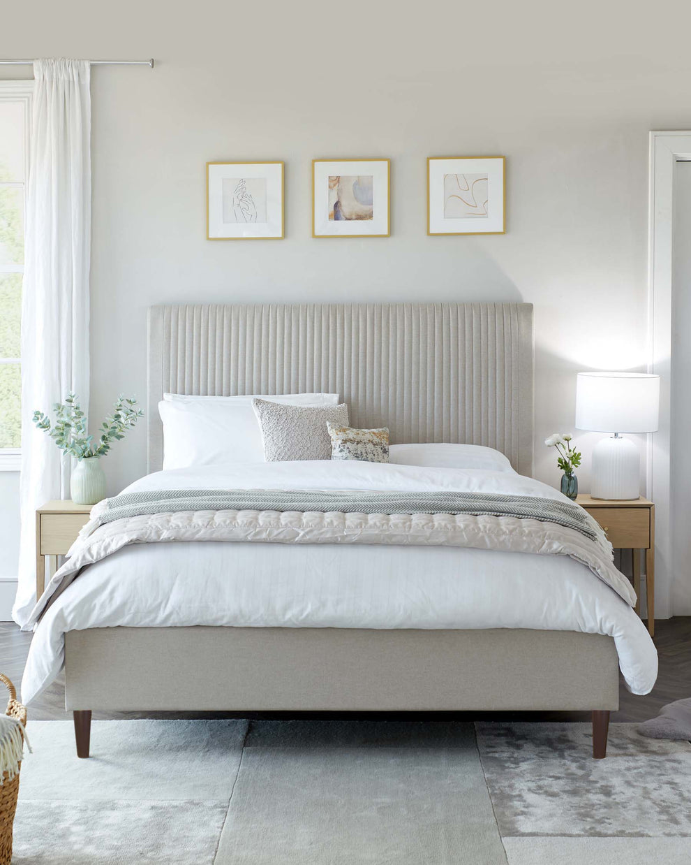 Avery Cream Fabric Double Ottoman Storage Bed – Danetti