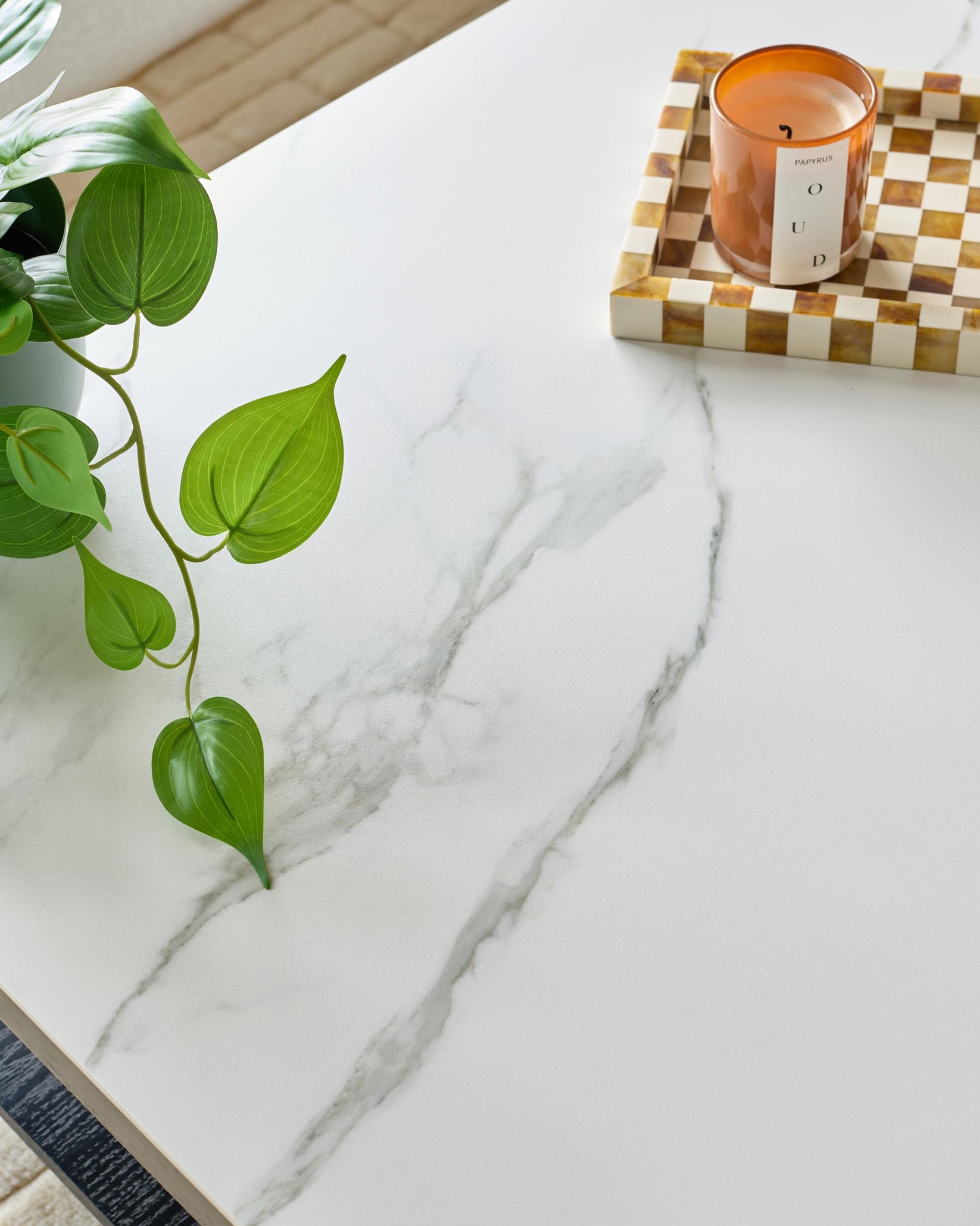 Banks Ceramic Marble Coffee Table by Danetti
