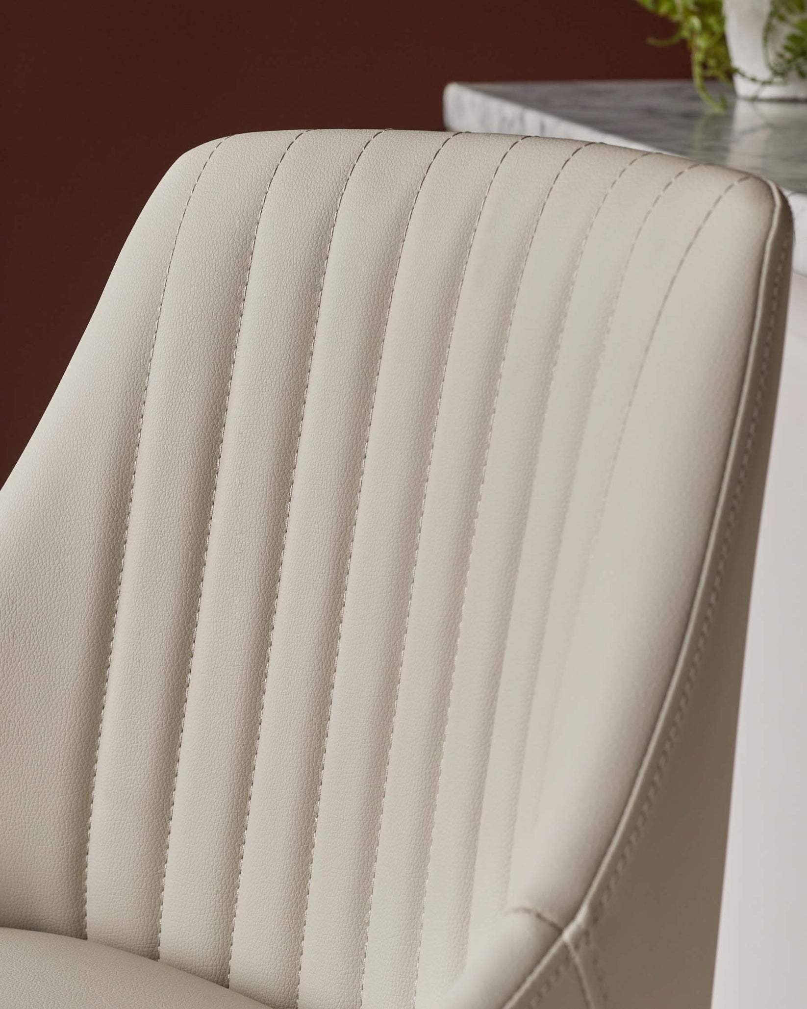 Blakely light grey faux leather bar stool – Danetti