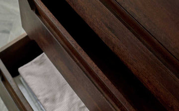 Bryce dark mango wood chest of drawers – Danetti