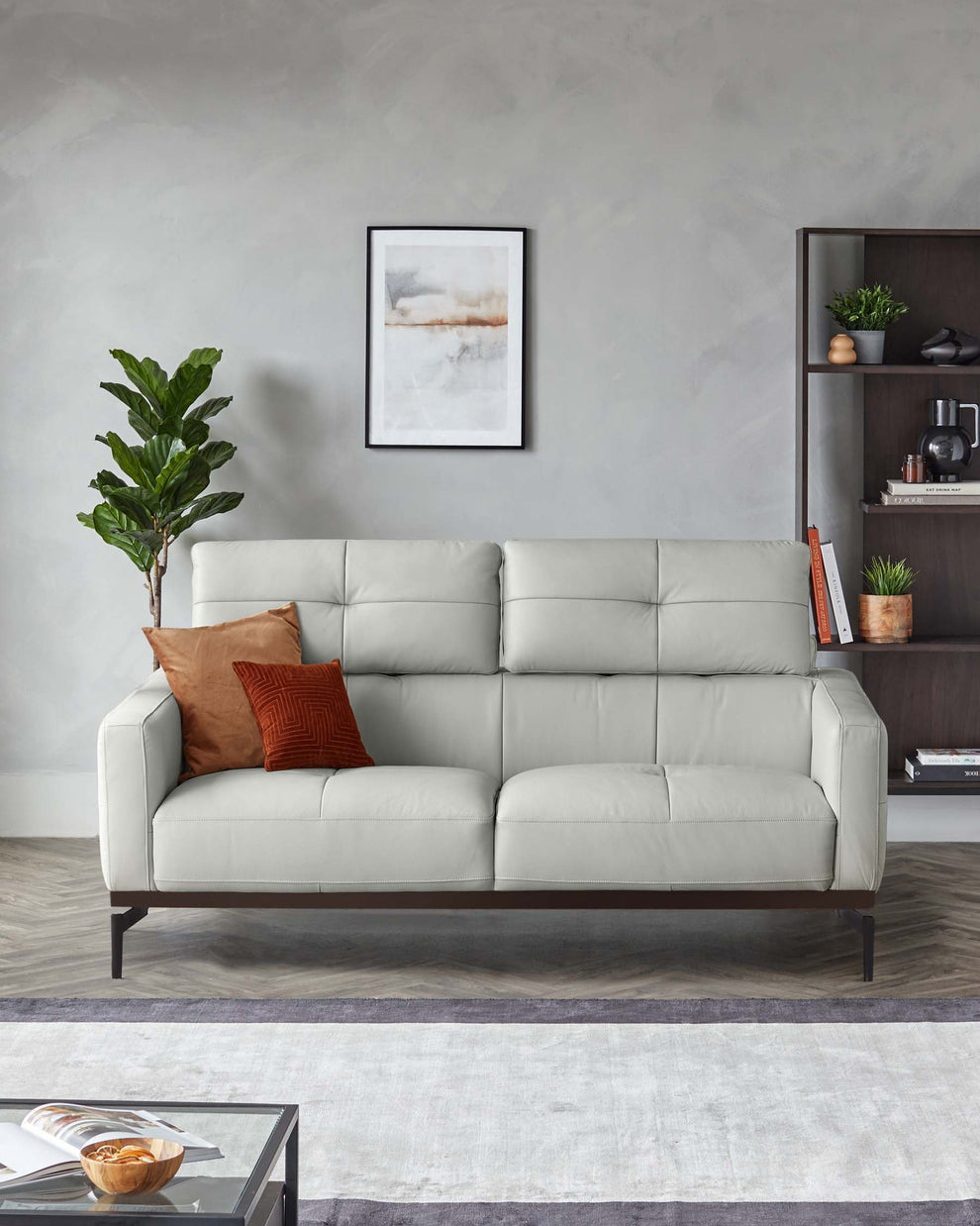 Colton Leather 2 Seater Sofa by Danetti