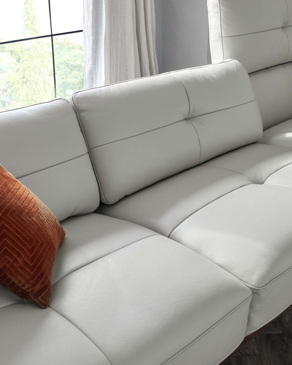 Colton Leather Left Hand Corner Chaise by Danetti