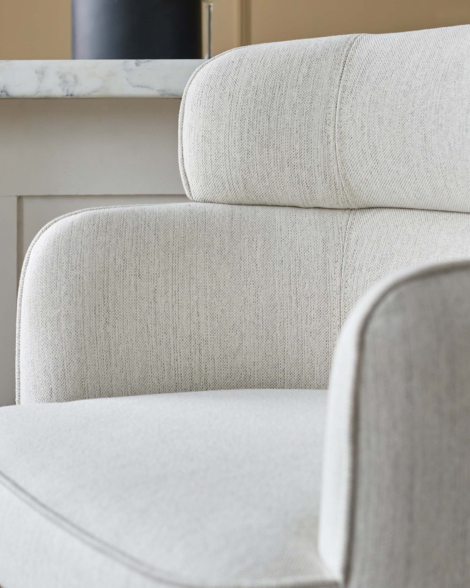 Felix ivory dual tone fabric bar stool – Danetti