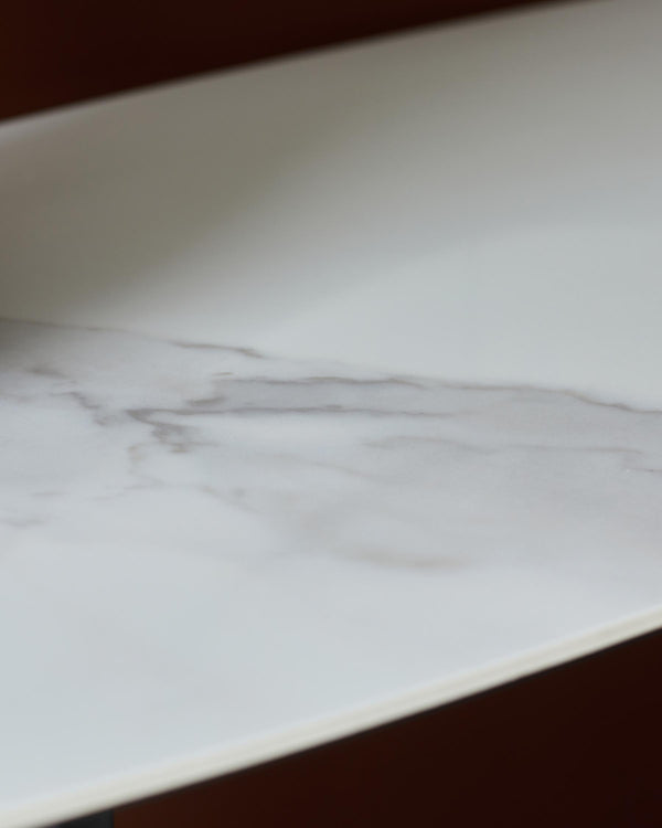 Hanne white ceramic console table – Danetti