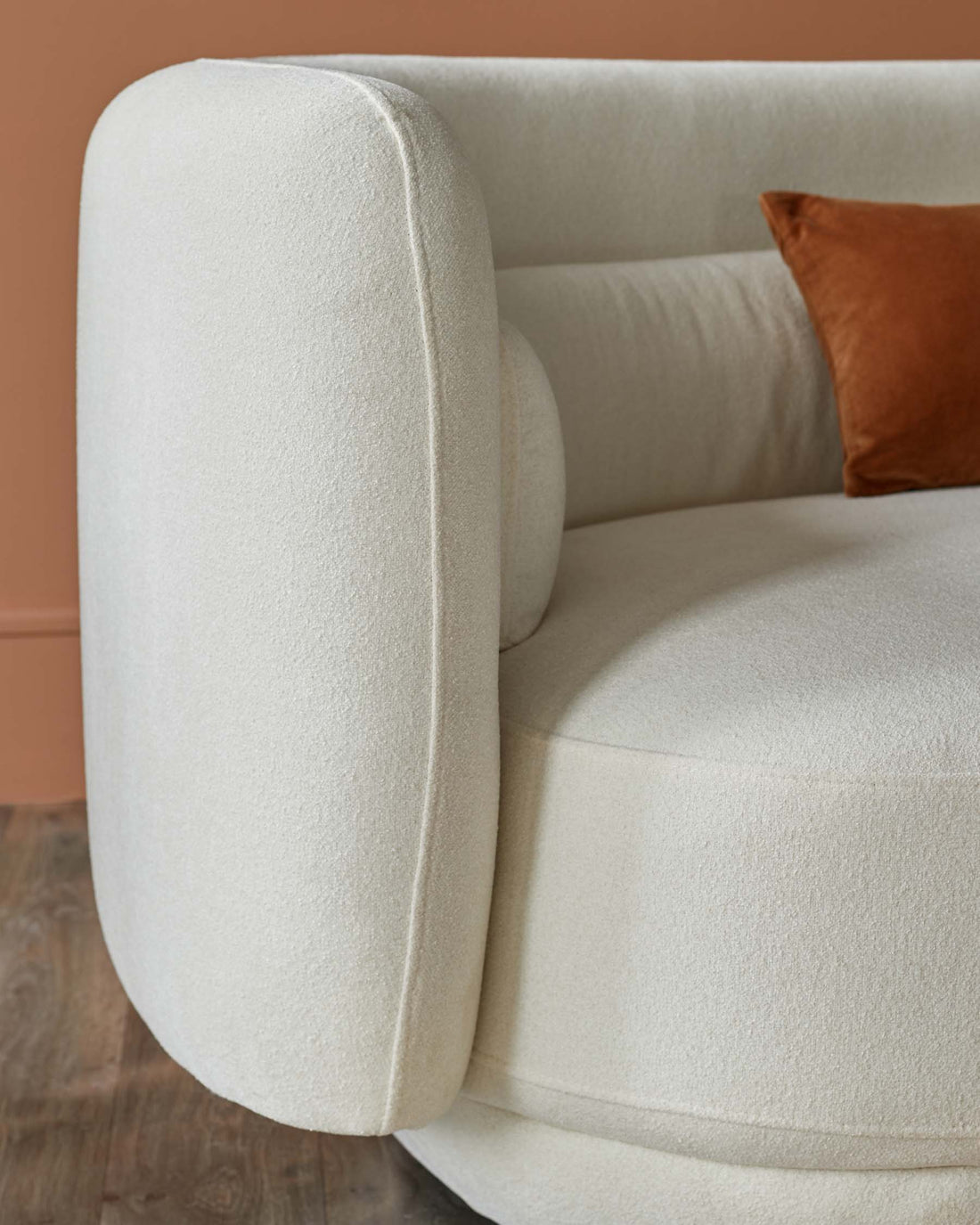 Henry Ivory Boucle 3 Seater Sofa – Danetti