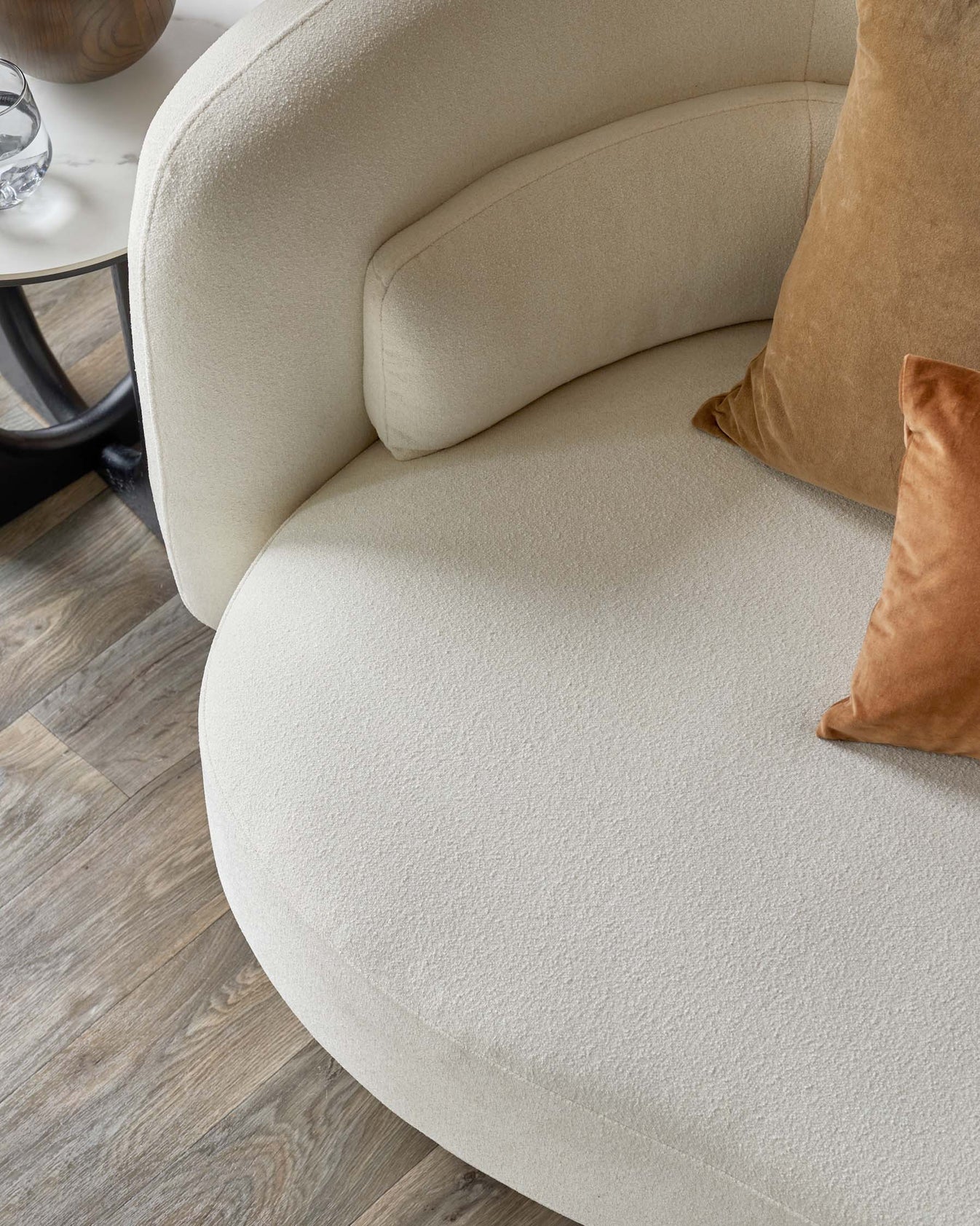 Henry Ivory Boucle 3 Seater Sofa – Danetti