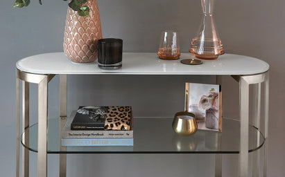 Glass Console Table Living Room by Danetti