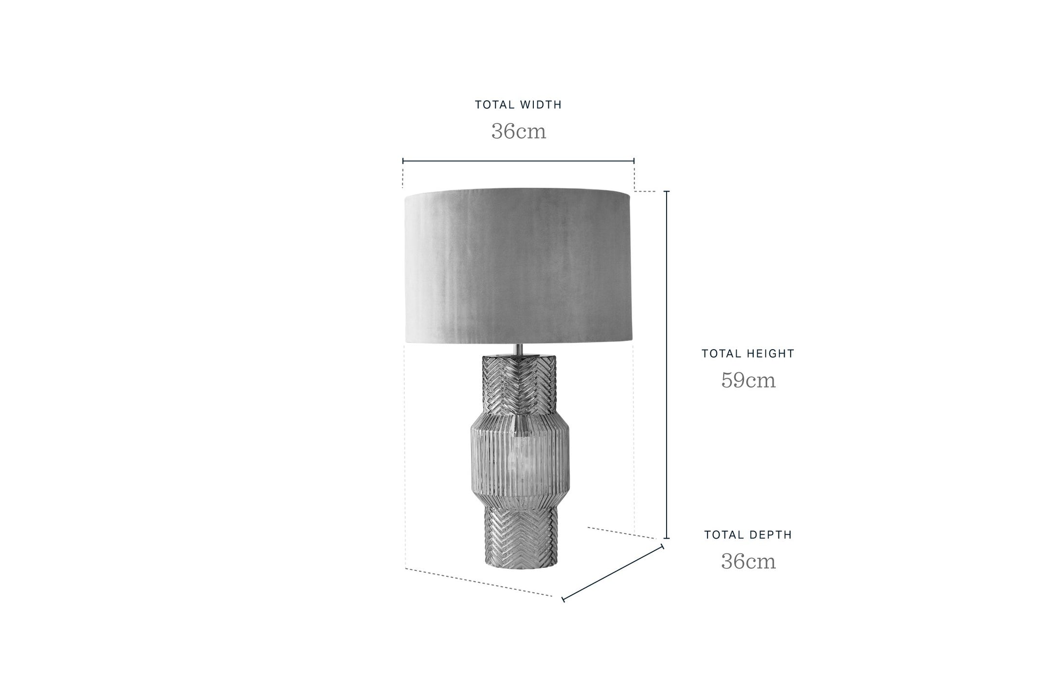 Leo Grey Dual-Lite Table Lamp by Danetti