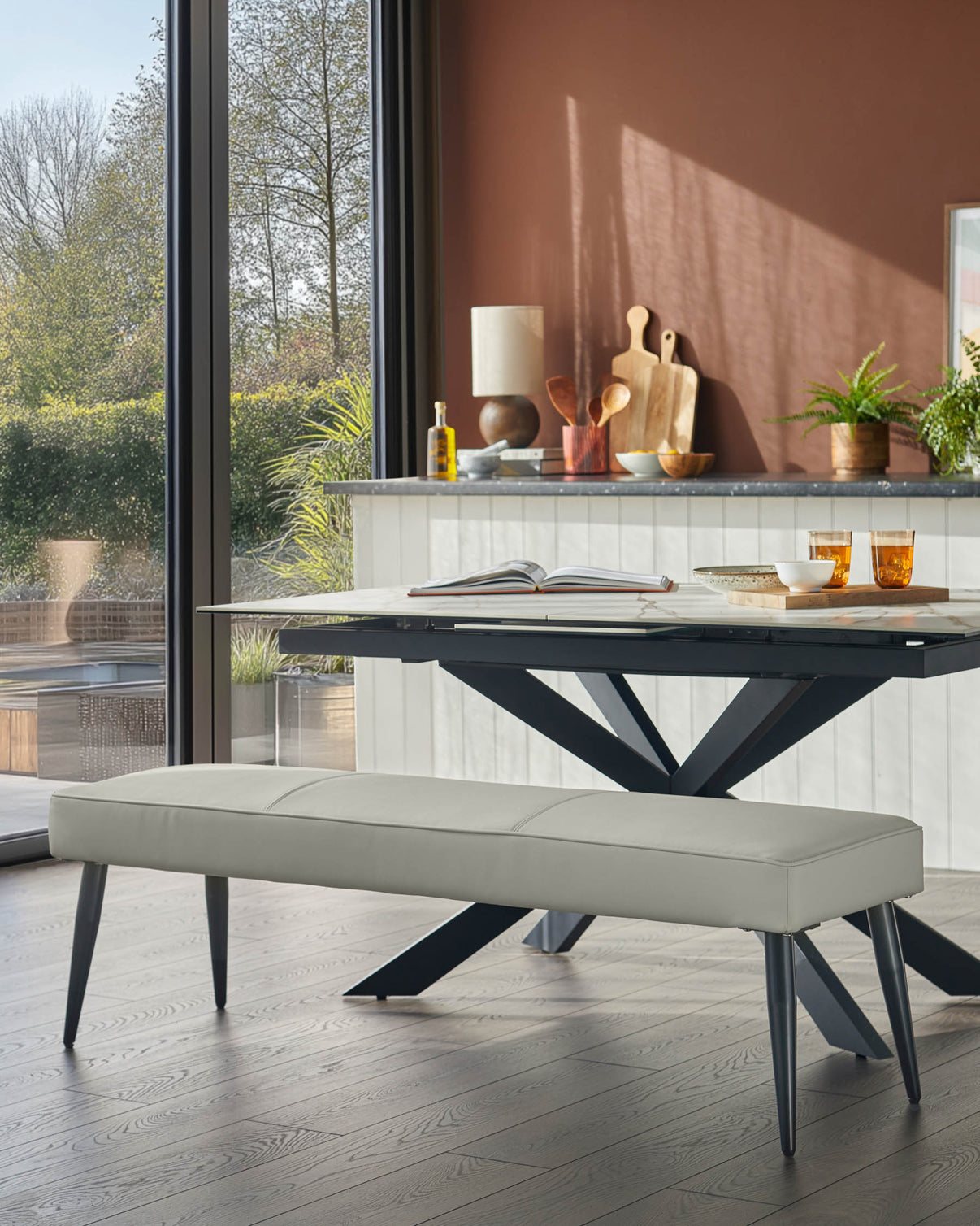 Mellow 3 Seater Backless Dining Bench | Danetti