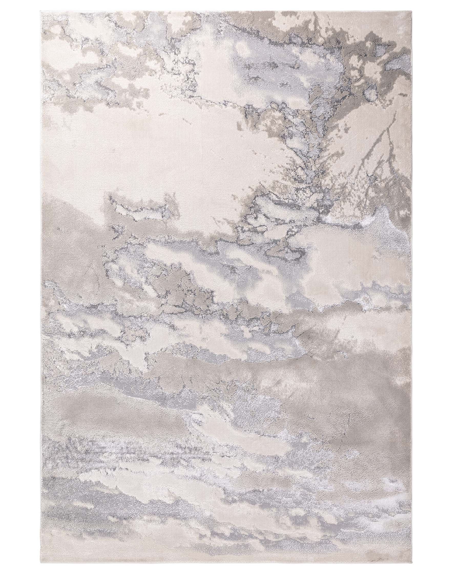 Perla Large Easy Living Textured Rug Soft Silver Metallics – Danetti