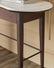 Reagan dark mango wood marble top dressing table – Danetti
