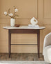 Reagan dark mango wood marble top dressing table – Danetti