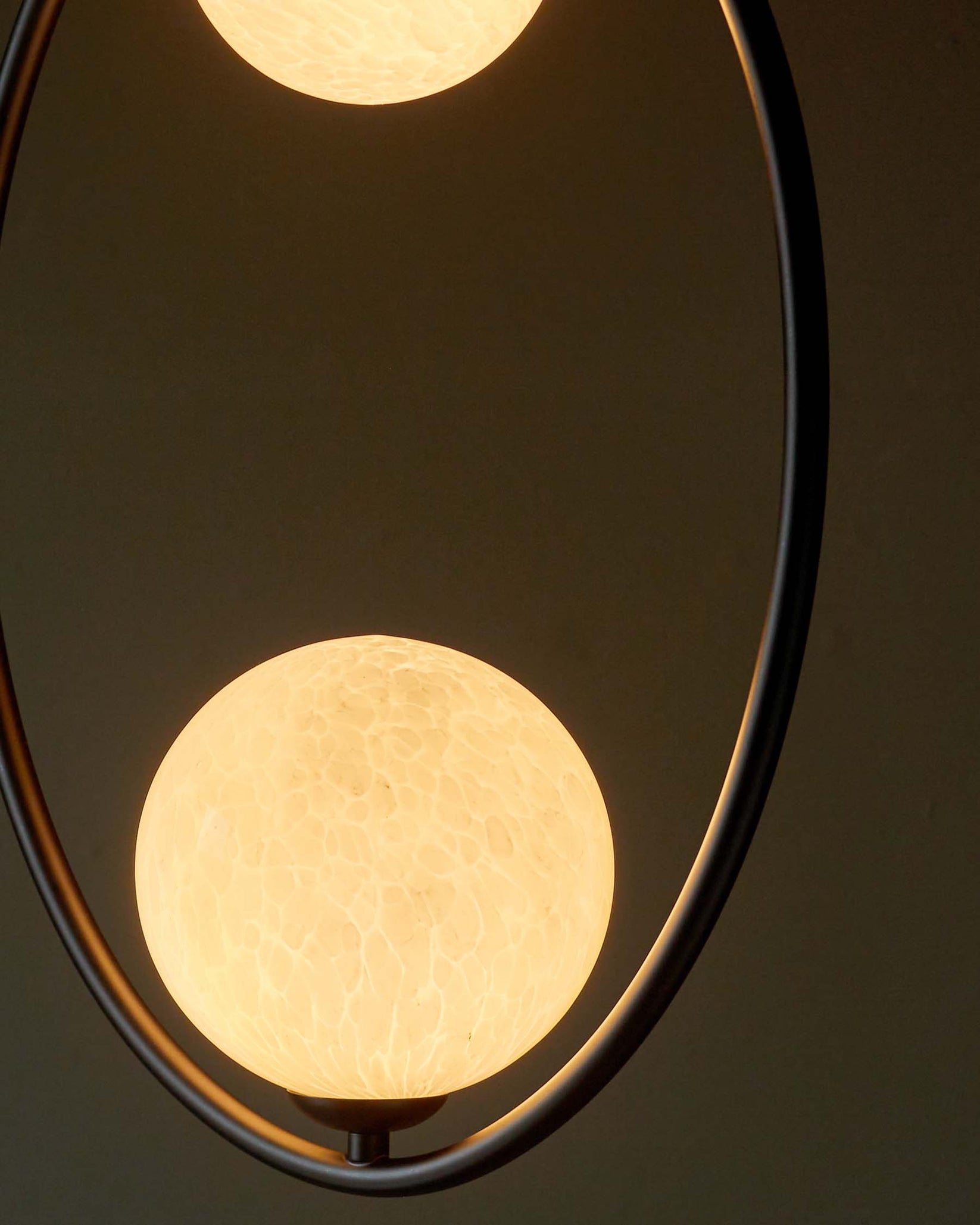 Riley marble look glass 2 light adjustable pendant – Danetti