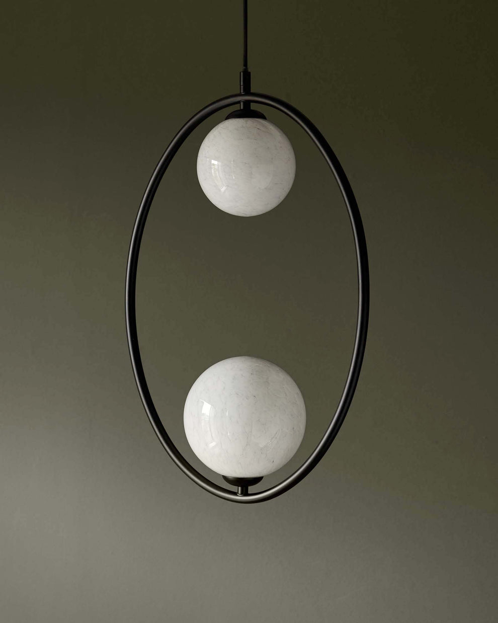 Riley marble look glass 2 light adjustable pendant – Danetti