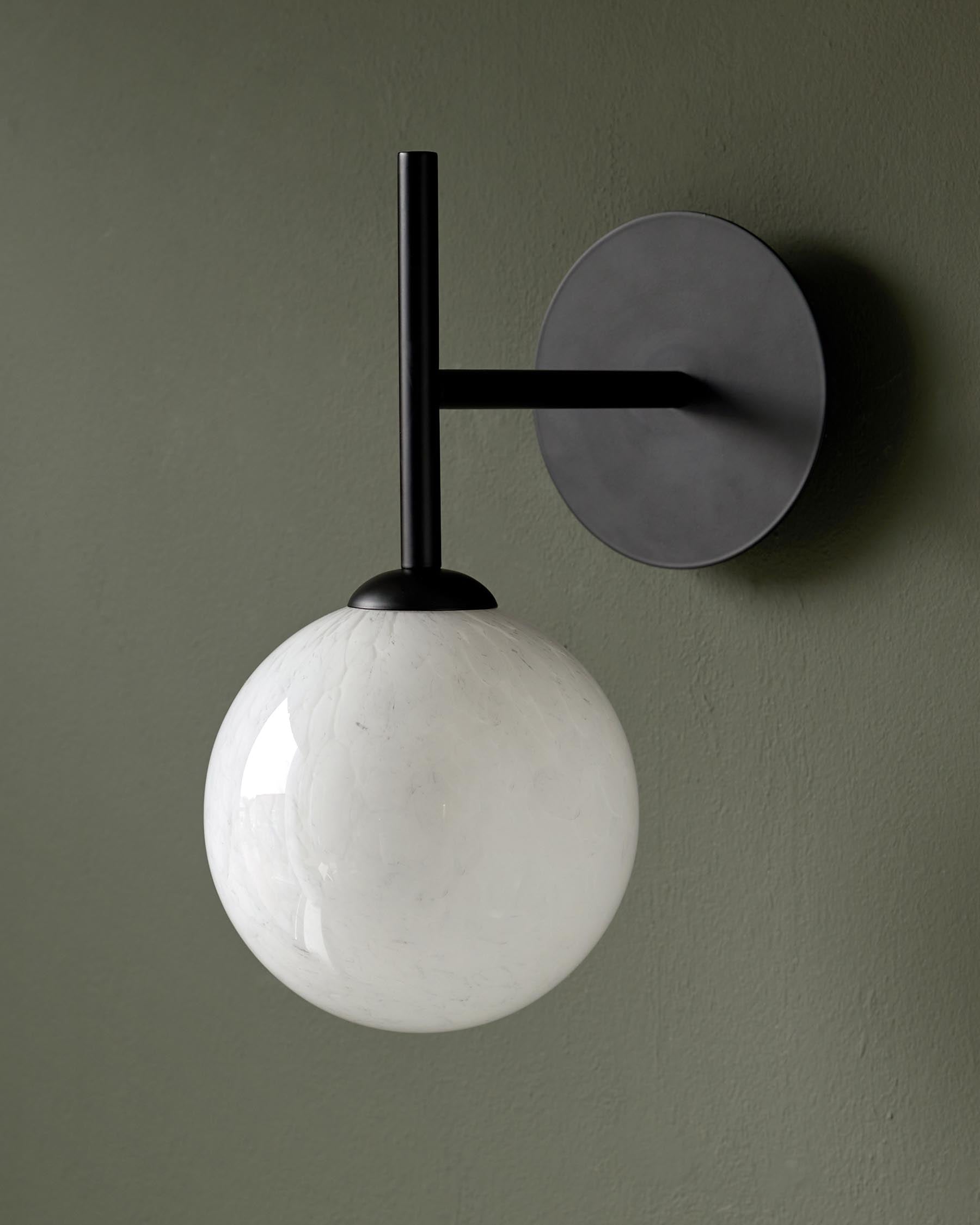 Riley marble look glass wall light – Danetti