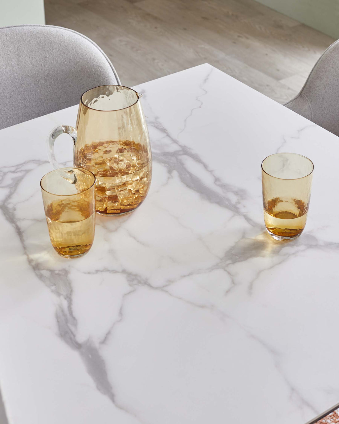 Riley White Marbled Ceramic Extending 8 to 10 Seater Dining Table – Danetti