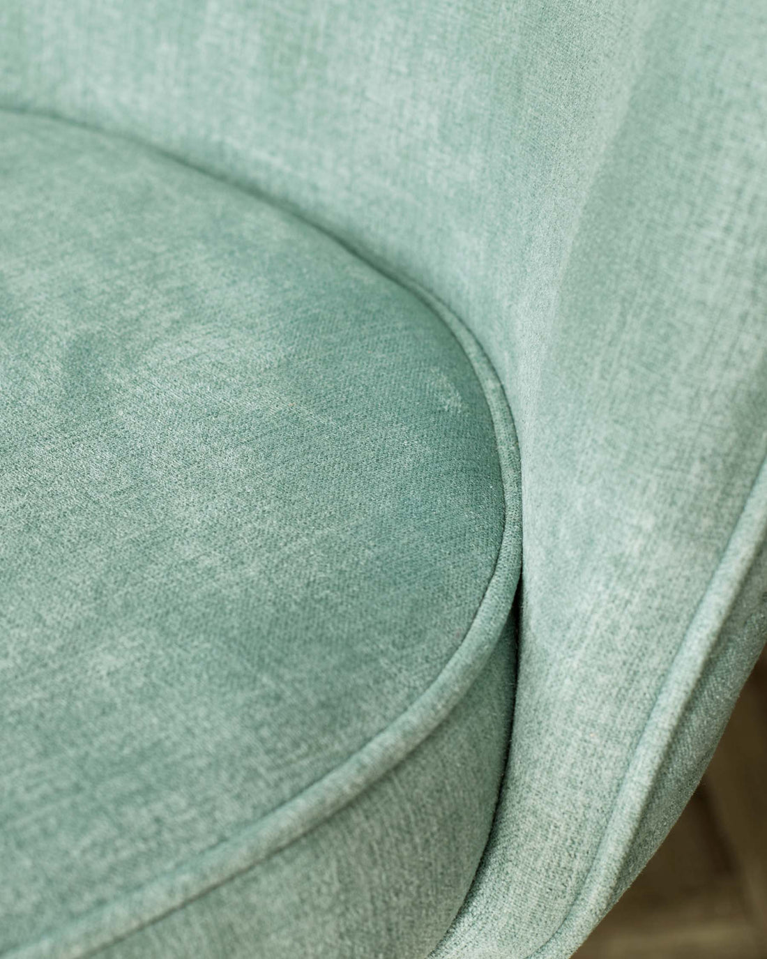 Serena sage green chenille bar stool – Danetti