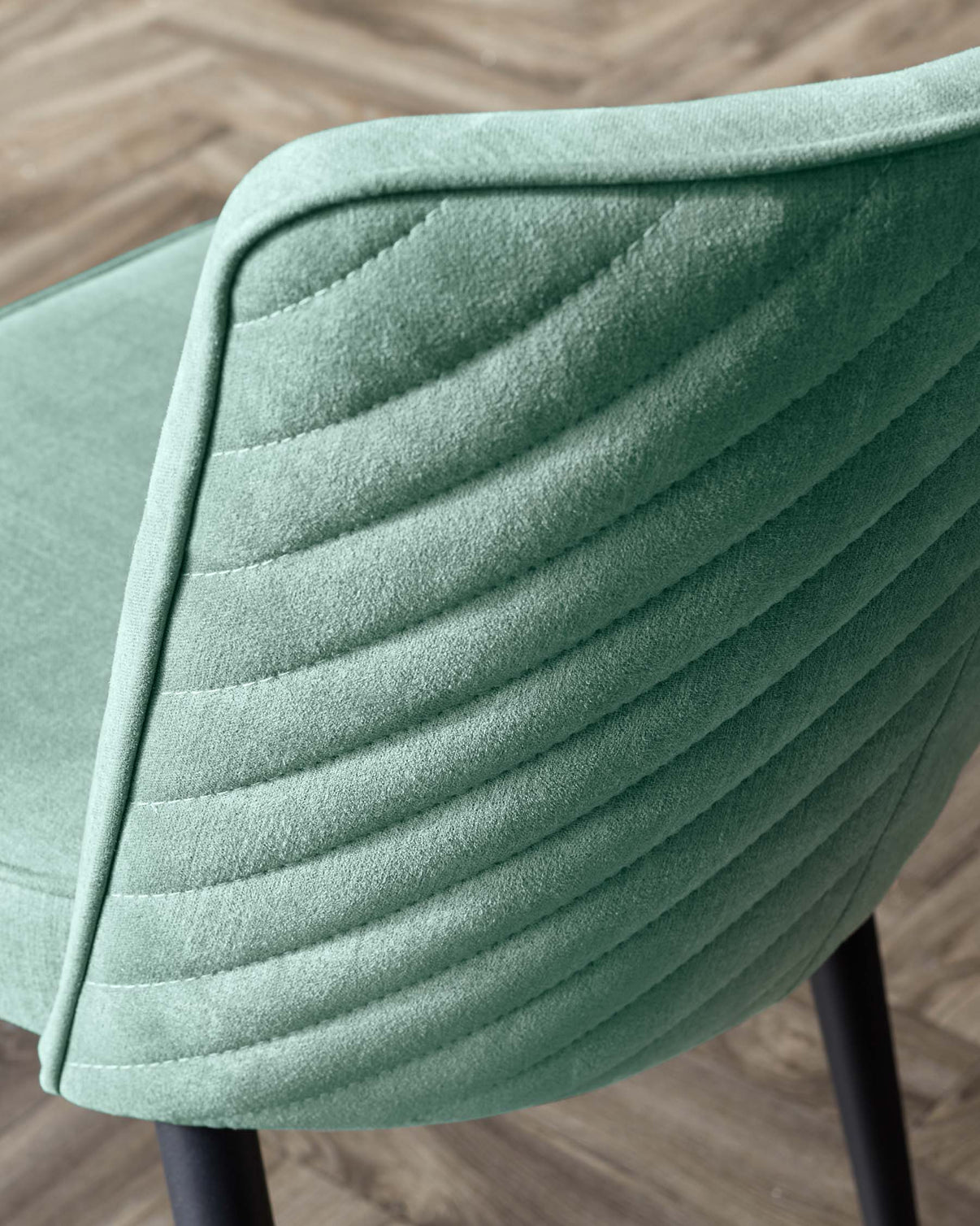 Serena sage green chenille bar stool – Danetti