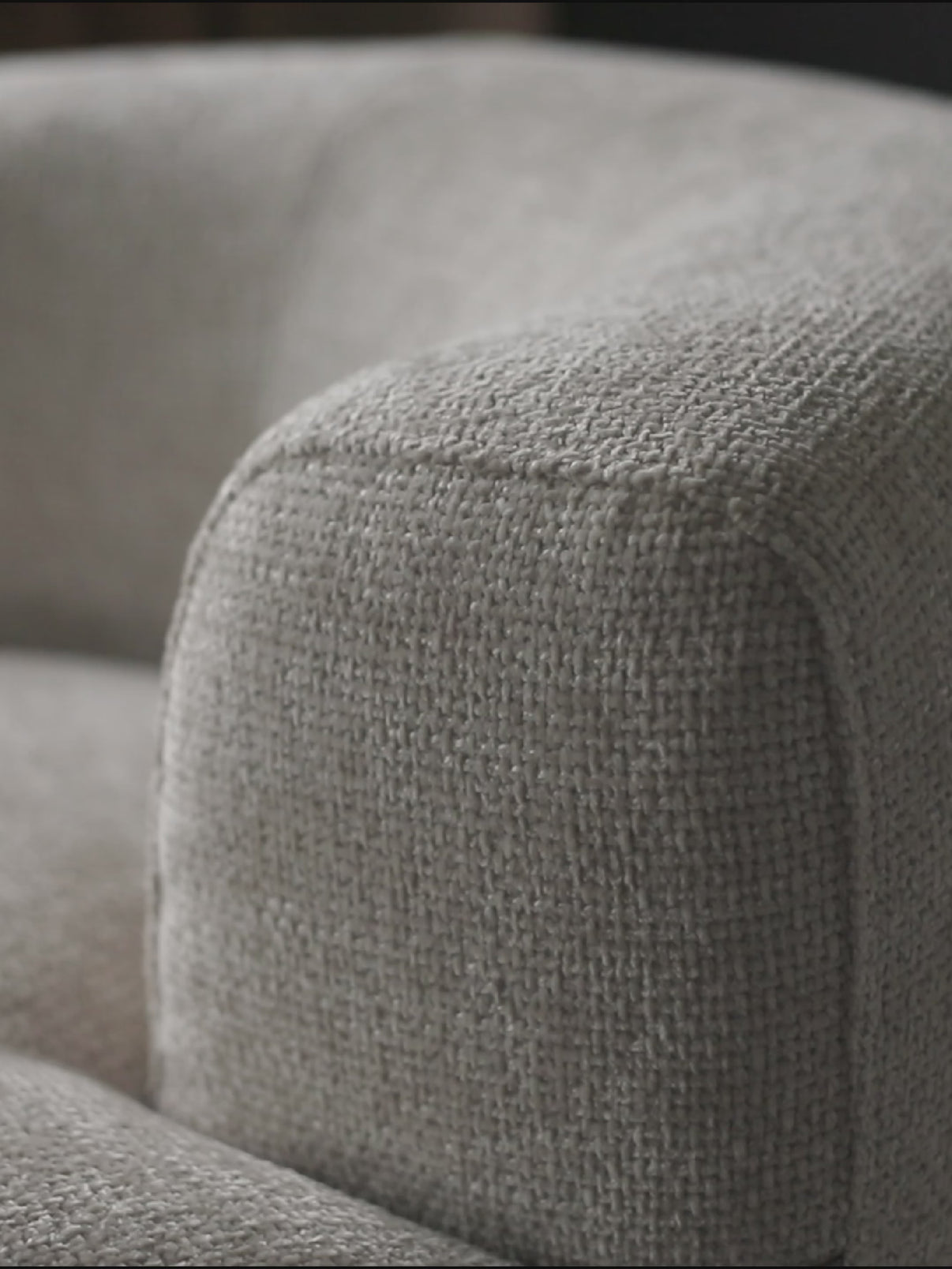 Gianna natural weave swivel armchair – Danetti