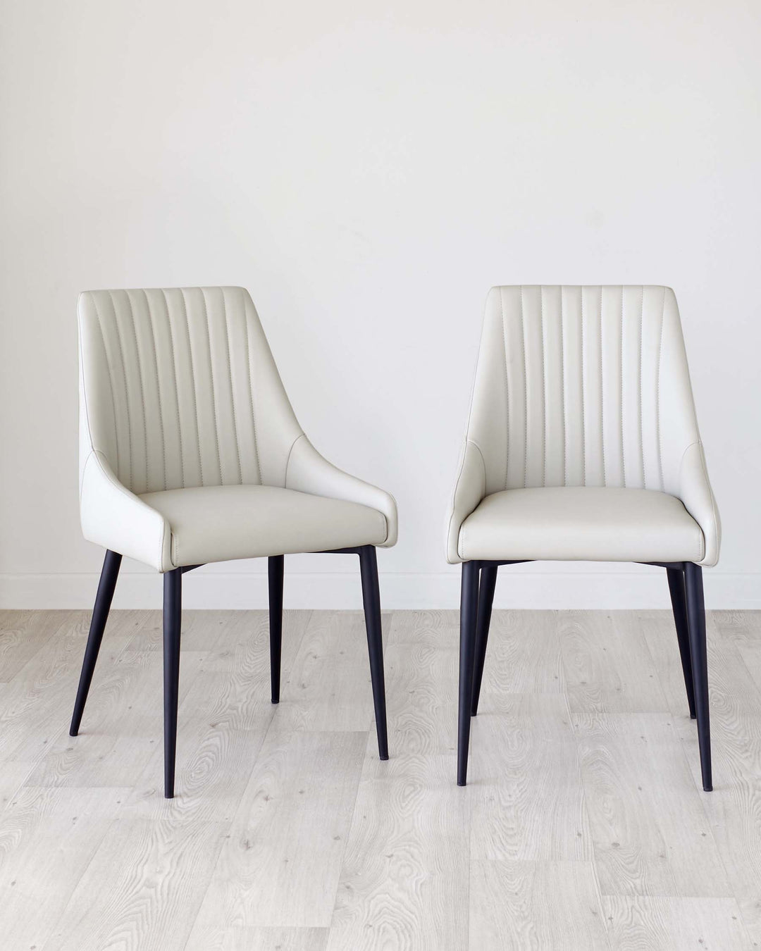 Blakely Light Grey Faux Leather Dining Chair by Danetti