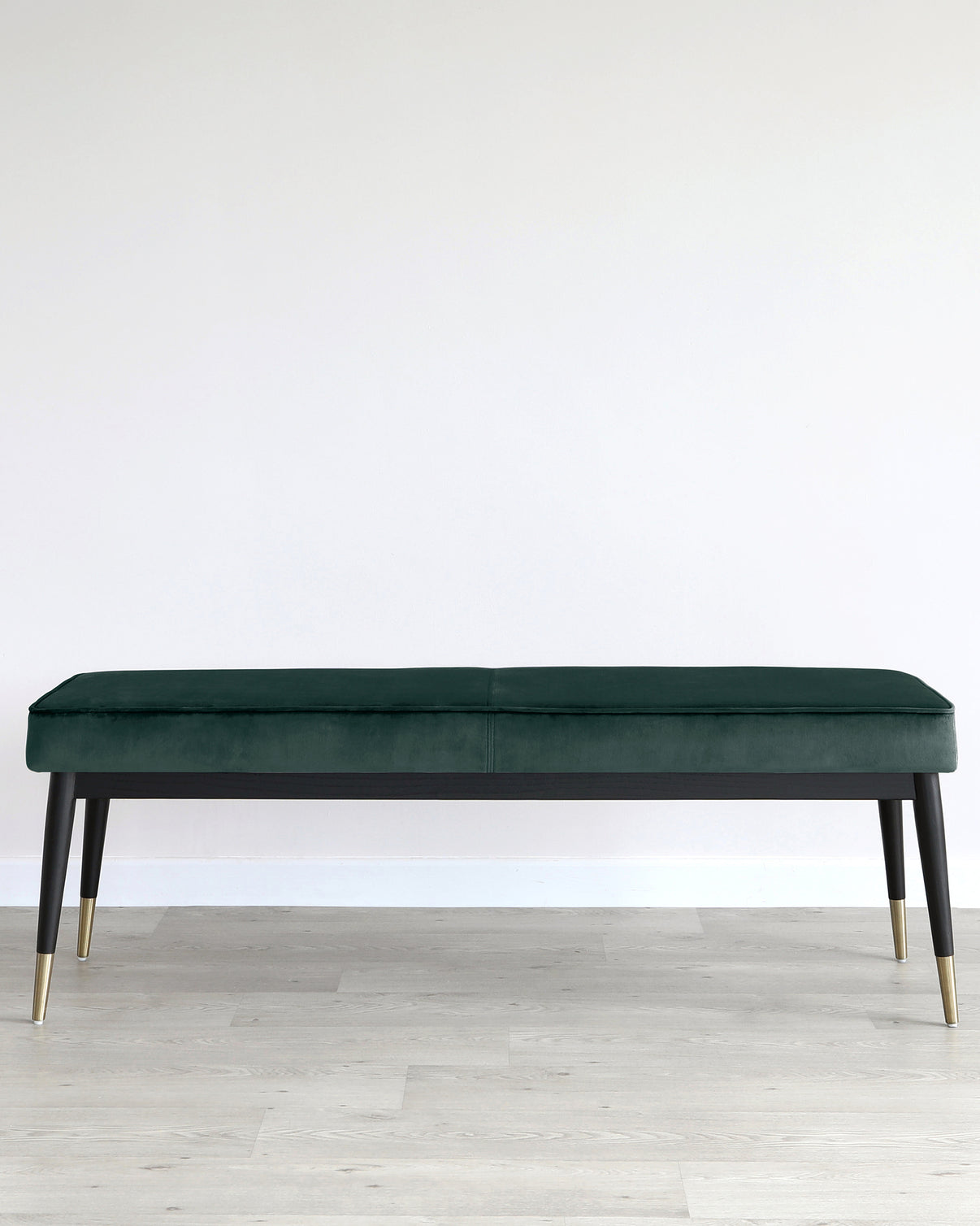 Clover dark green velvet bench without backrest – Danetti
