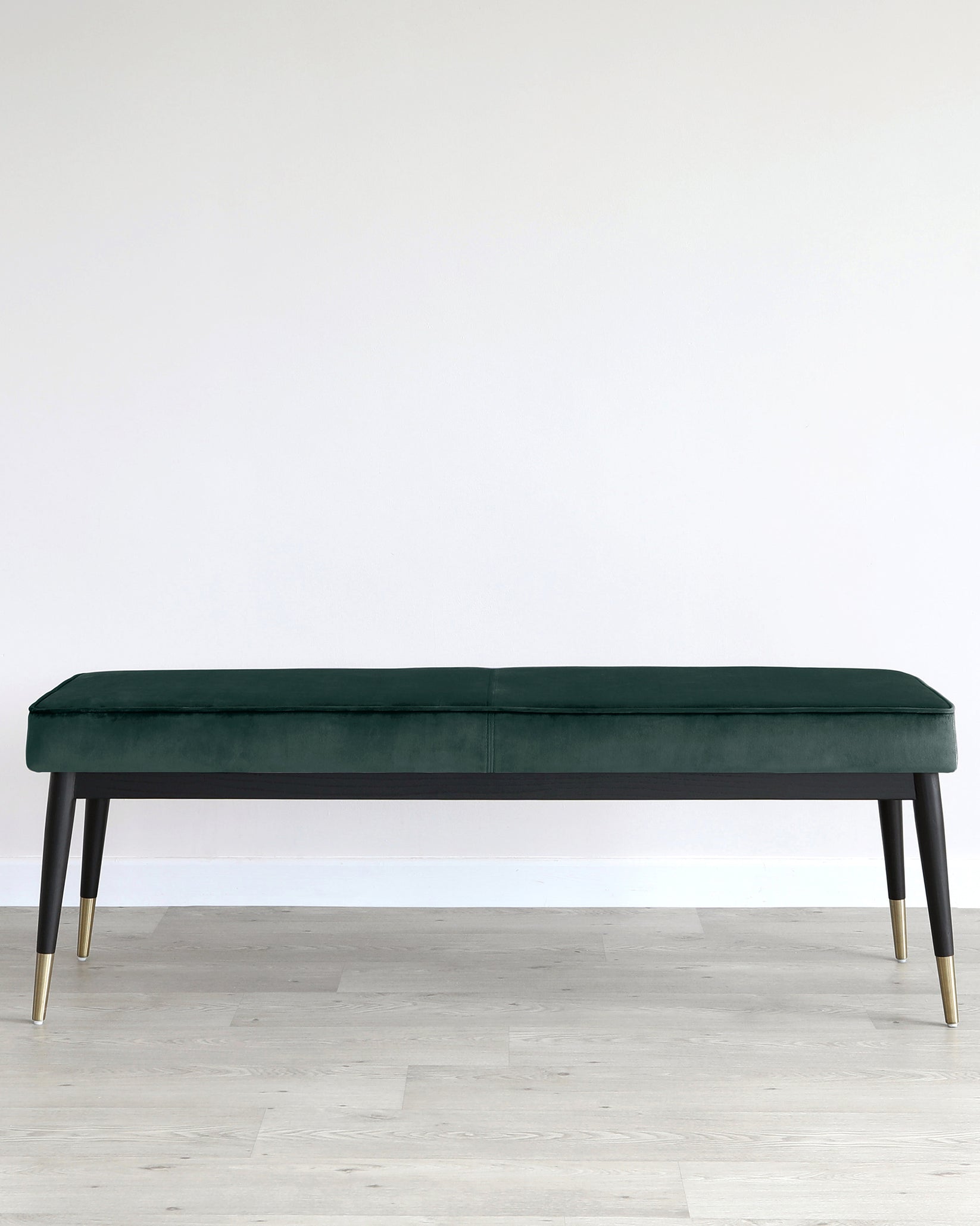 Clover dark green velvet bench without backrest – Danetti