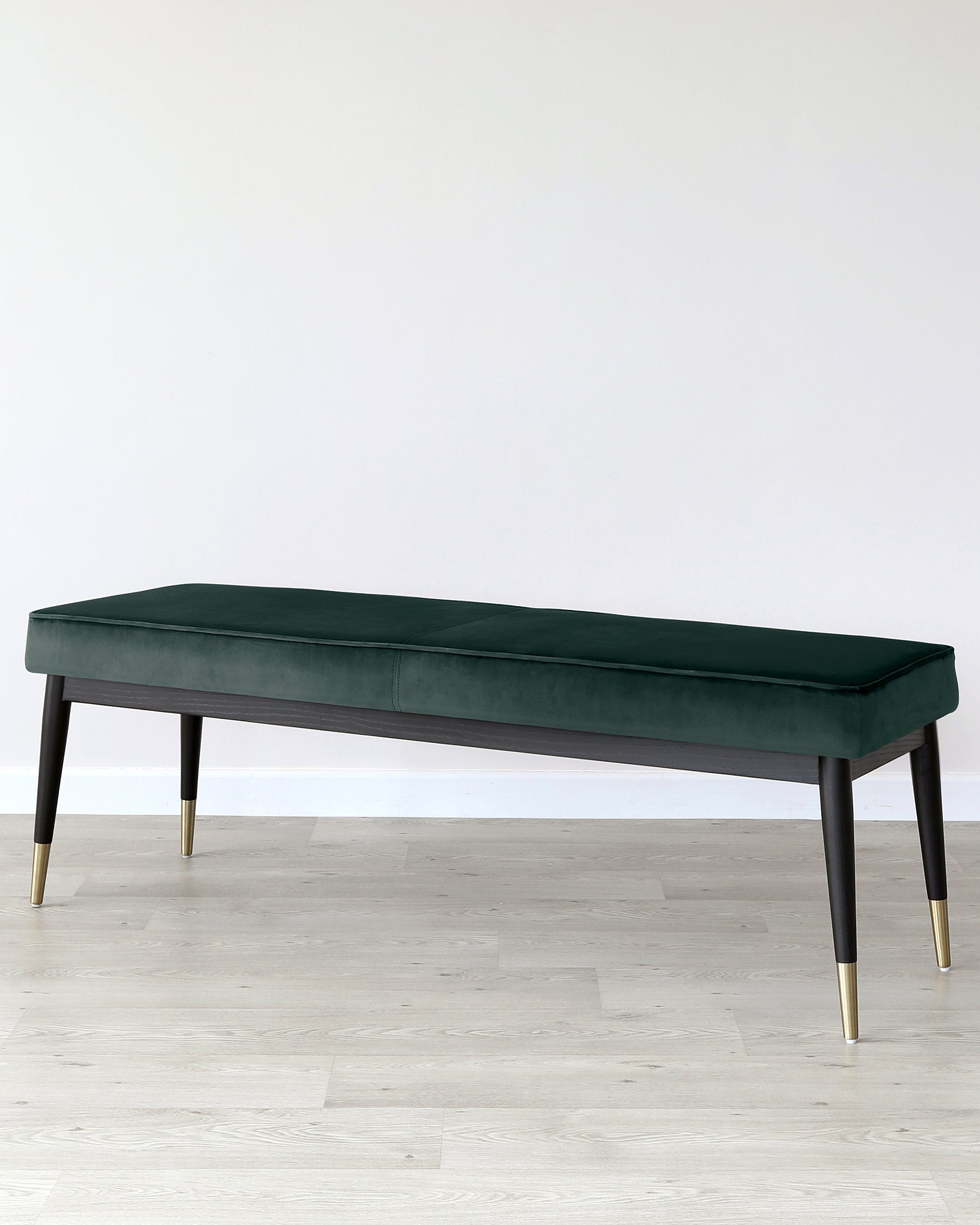Clover Grey Velvet Dining Bench without Backrest | Danetti
