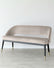 Clover Champagne Velvet Dining Bench by Danetti