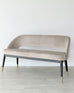 Clover Champagne Velvet Dining Bench by Danetti