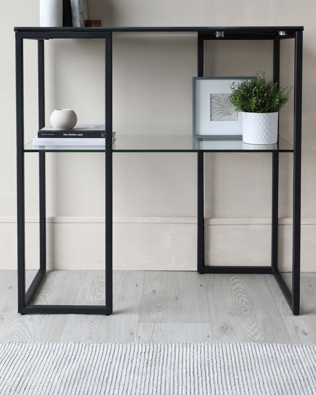 Georgia Small Black Console Table by Danetti