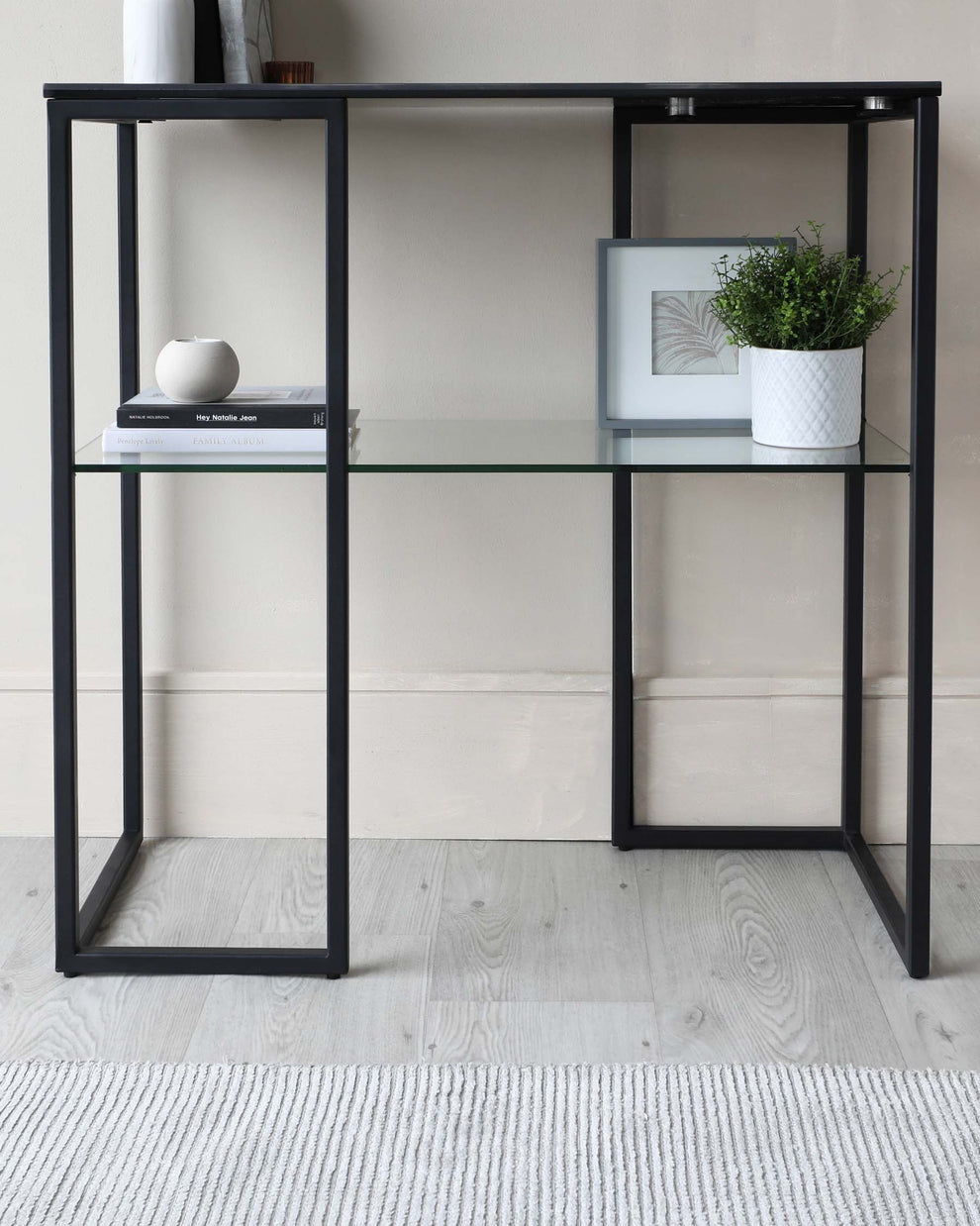 Georgia Small Black Console Table by Danetti
