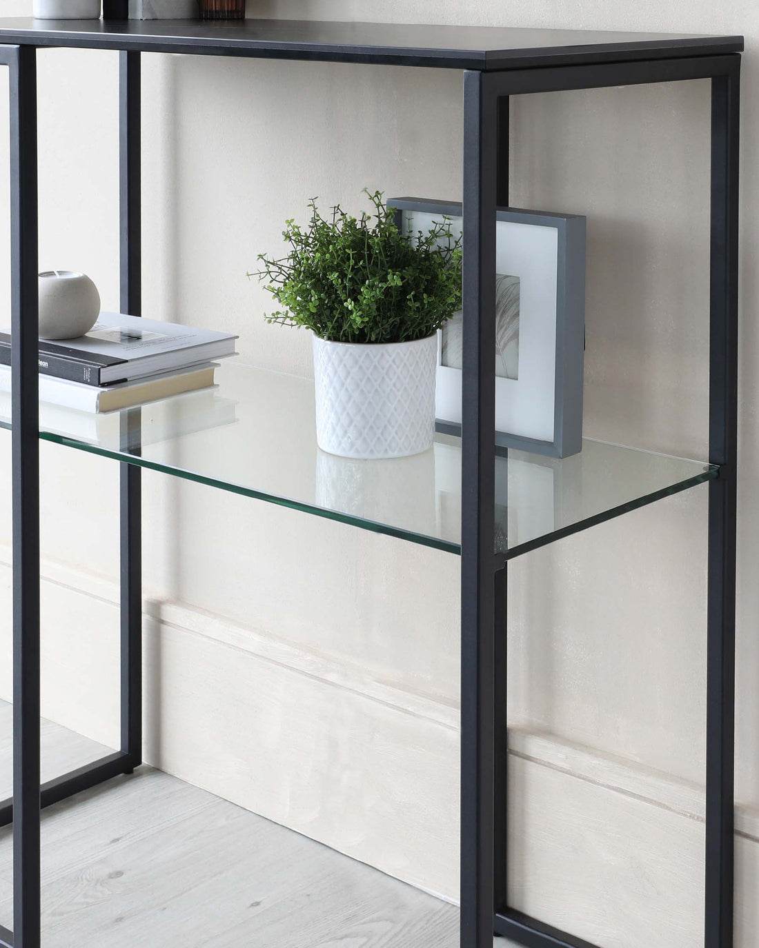 Georgia Small Black Console Table by Danetti