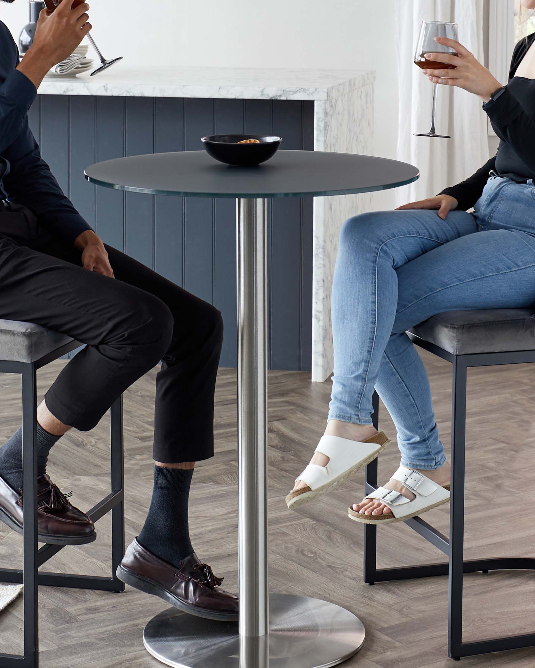 Grande Dark Grey Bar Table by Danetti