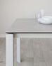 Louis Light Grey Ceramic Extending Dining Table | Danetti