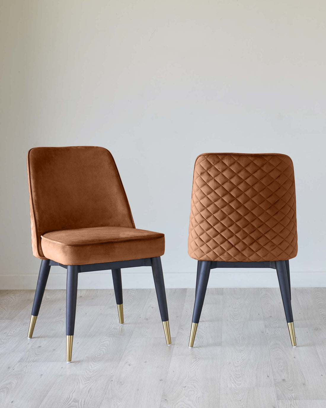 Mae Rust Velvet Dining Chair – Danetti
