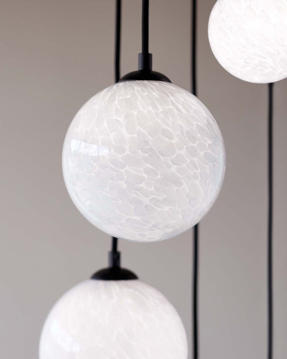 Riley Marble Look Glass Cluster Drop Light by Danetti