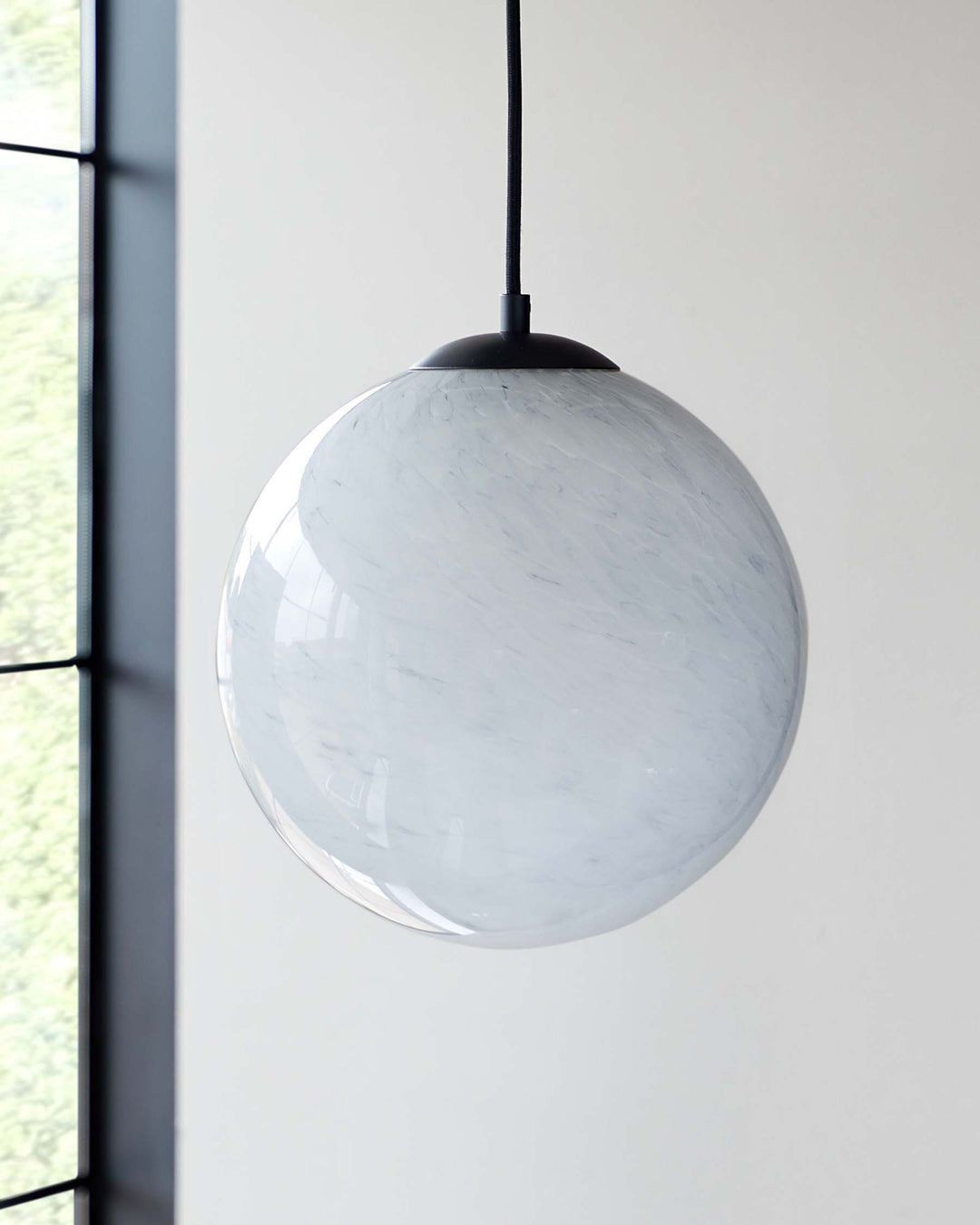 Riley Marble Look Glass Single Pendant by Danetti