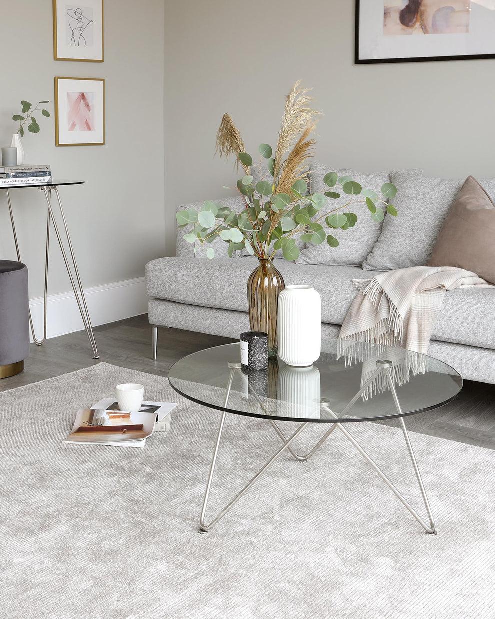 Glass and Chrome Coffee Table | Living Room | Danetti