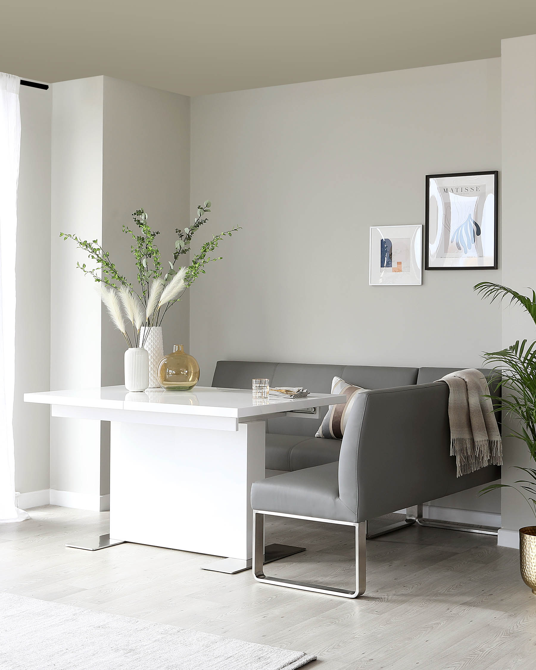 Loop 5 Seater Bench with Backrest | Danetti