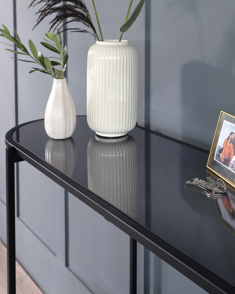 Thea Smoked Mirror Console Table by Danetti